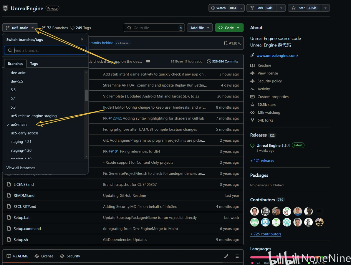 Unreal Git版引擎拉取构建 - 哔哩哔哩