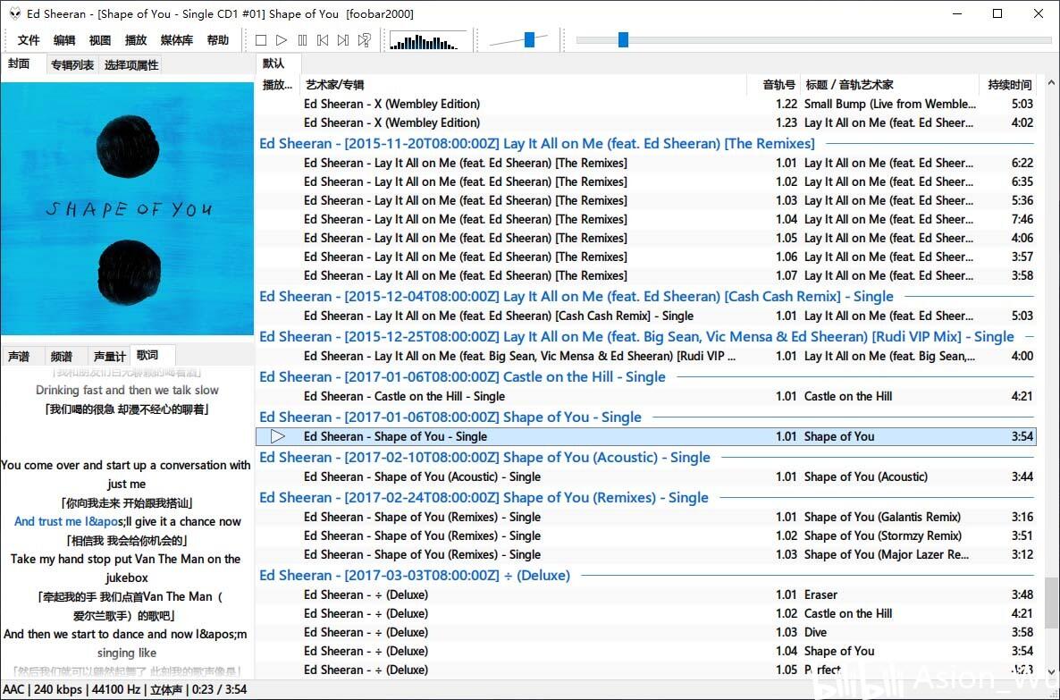 foobar2000 v2.24.6 汉化版 - 哔哩哔哩