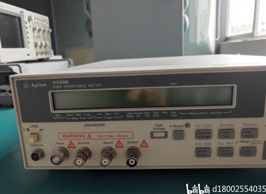 安捷伦Agilent 4339B高电阻测试仪 - 哔哩哔哩