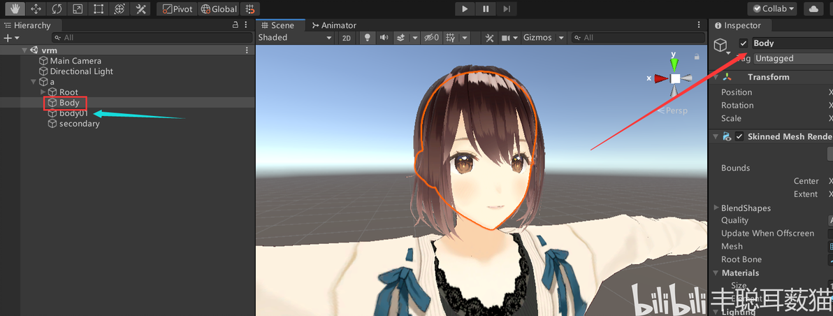 非常个人向的VRM转VRC作业流程 Part 3.1：VRChat MMD适配 - 哔哩哔哩