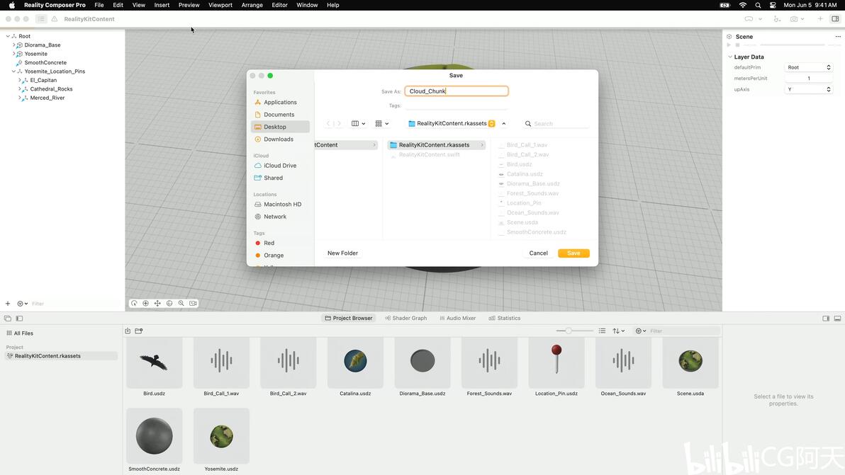 26 认识Reality Composer Pro——AppleVisionPro应用开发学习 - 哔哩哔哩