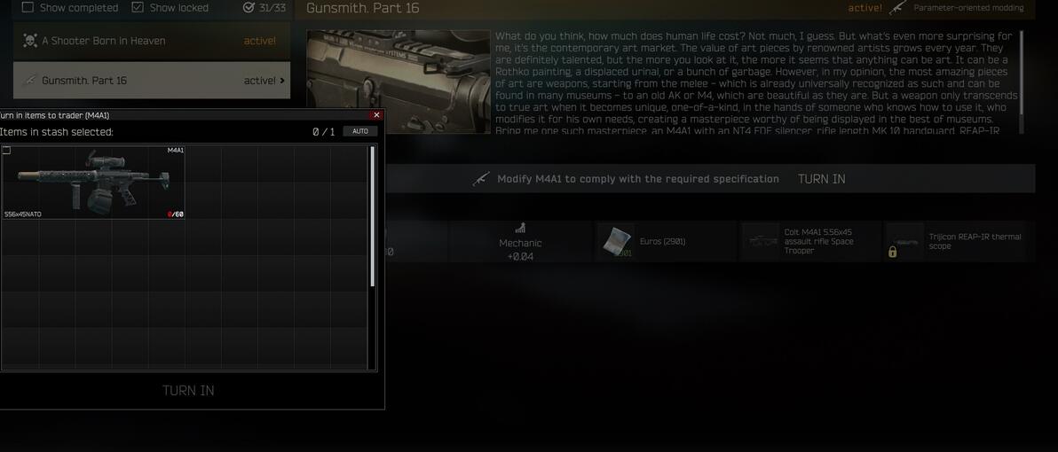 塔科夫 12.11 枪匠任务 1-16 解讲 - 哔哩哔哩
