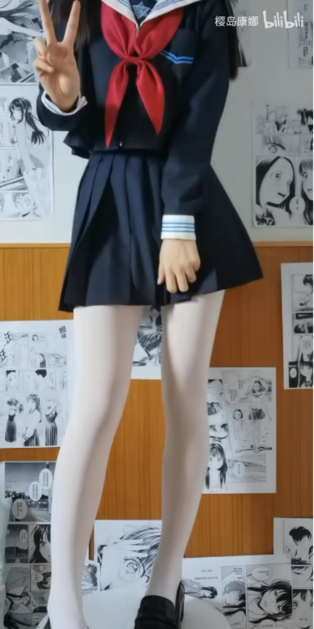 【jk制服】 甜妹or辣妹？ Jk女孩水手服穿搭分享四种丝袜の对比 哔哩哔哩