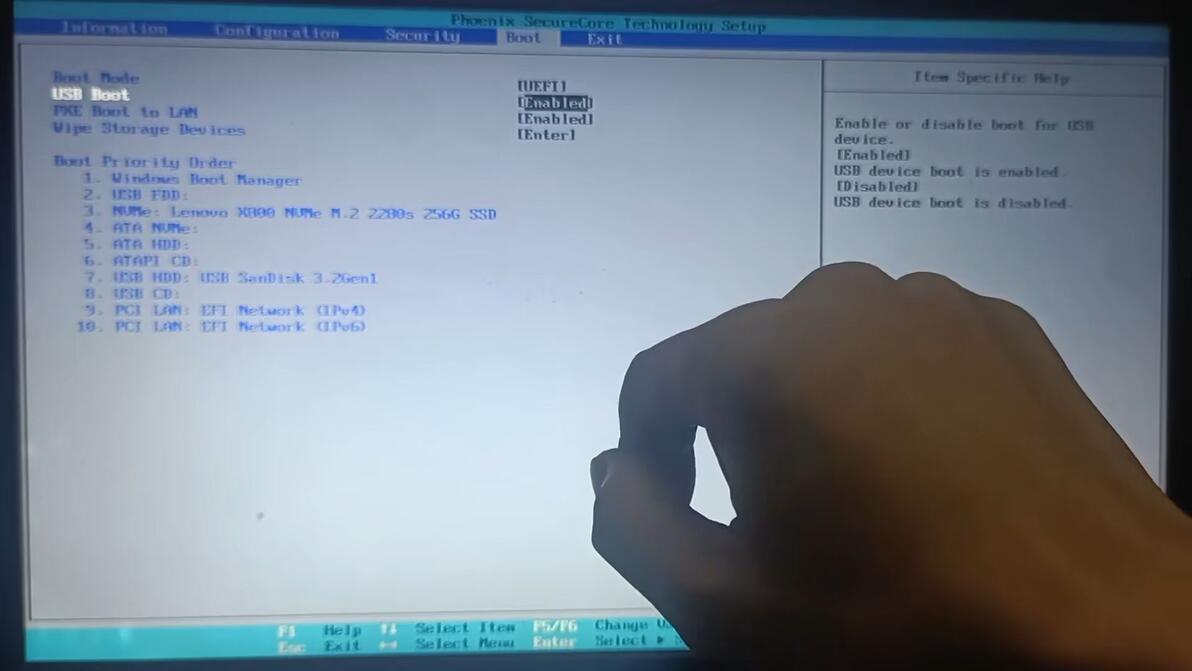教程 | 2024年，BIOS设置为U盘启动，解决开机按F12不显示USB HD - 哔哩哔哩