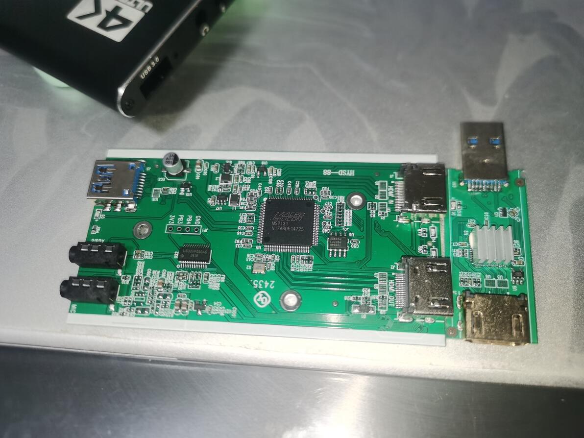 MS2131采集卡拆机附MS2130对比（2131烧录软件不识别无法备份或刷4K - 哔哩哔哩