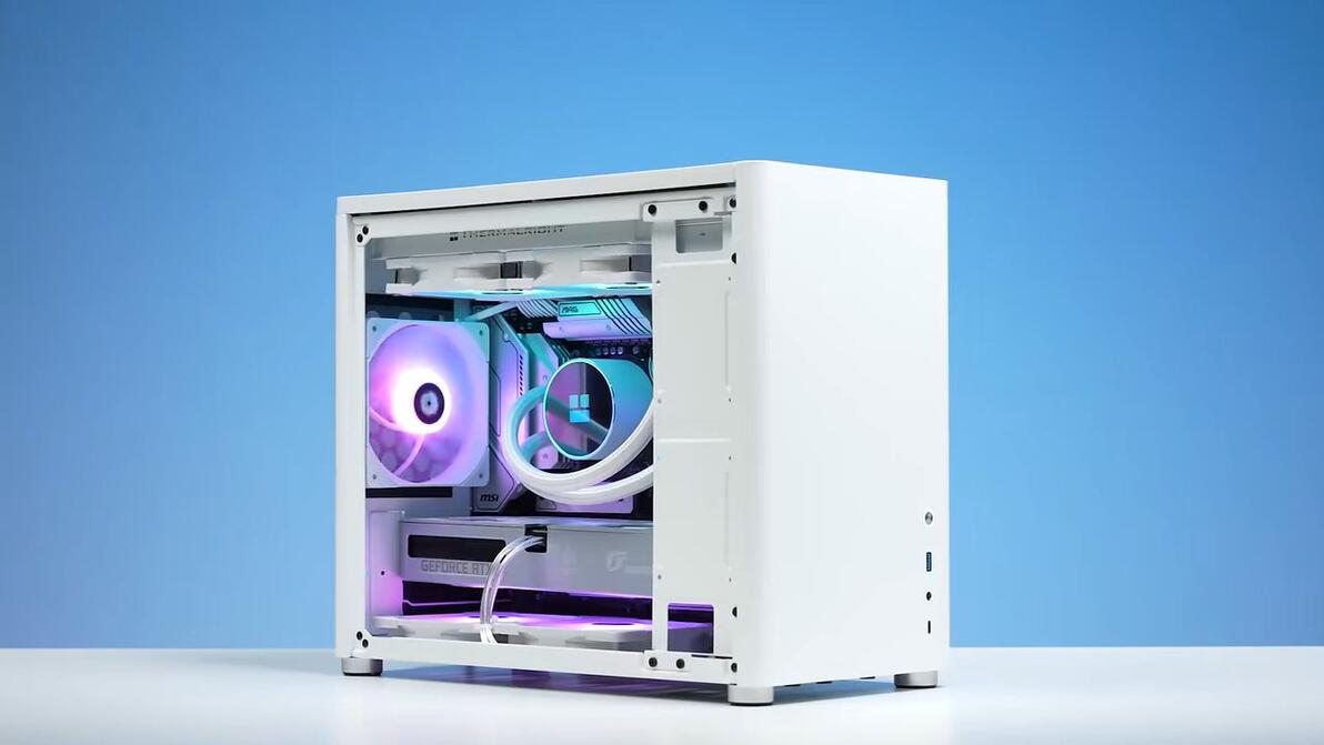 【乔思伯 D30】纯白的五边形战士方案，一款精致的MATX机箱~I5-12600 - 哔哩哔哩