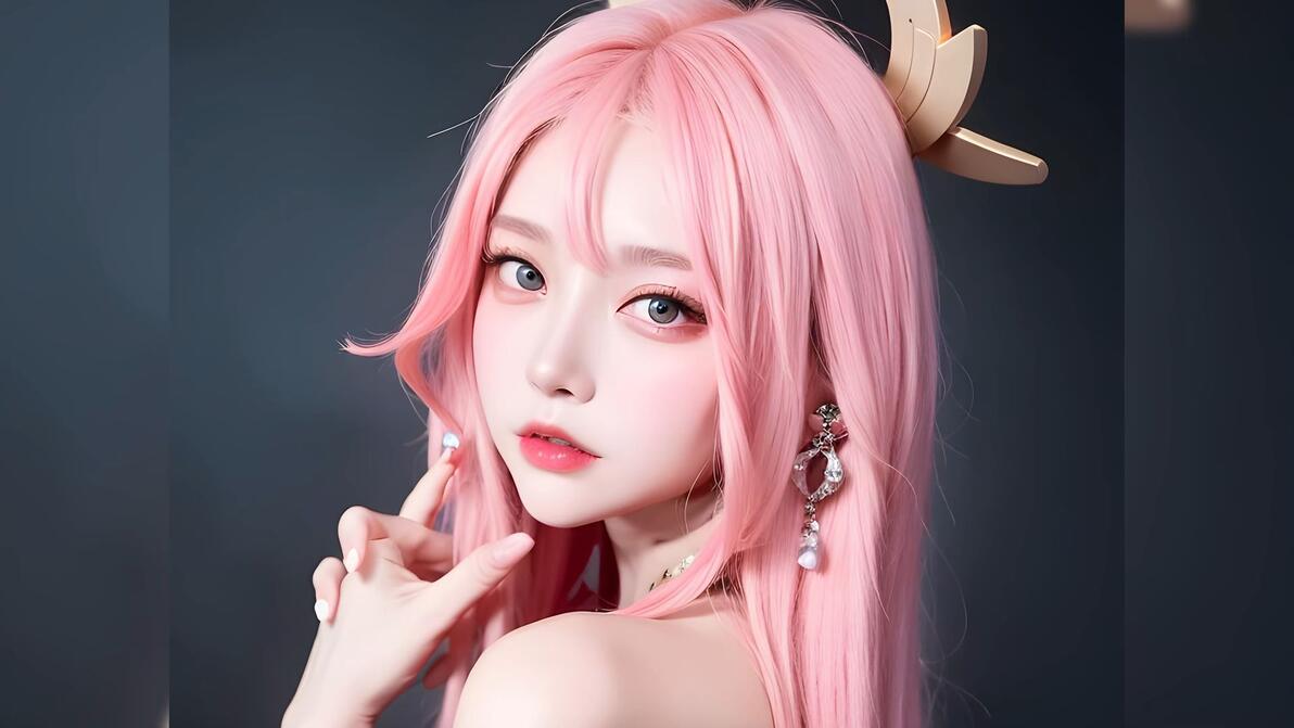 【AI COS】点击领取你的屑狐狸 八重神子来到你身边【Realistic G - 哔哩哔哩