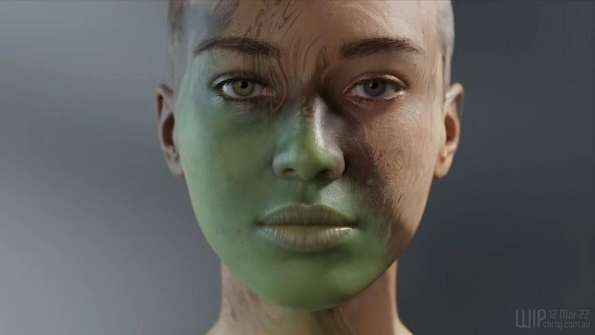 Blender着色器-超级逼真blender皮肤着色器超写实blender皮肤着 - 哔哩哔哩