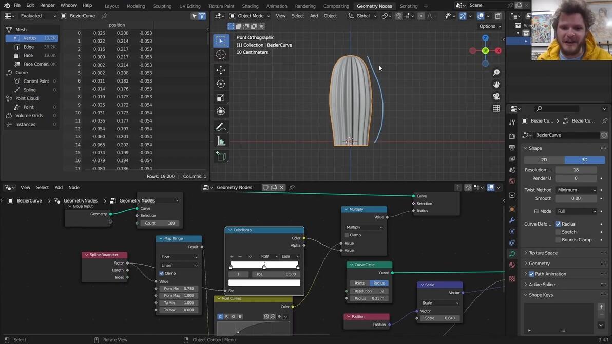 Blender Geometry Nodes - 几何节点基础(反复消化) - 哔哩哔哩