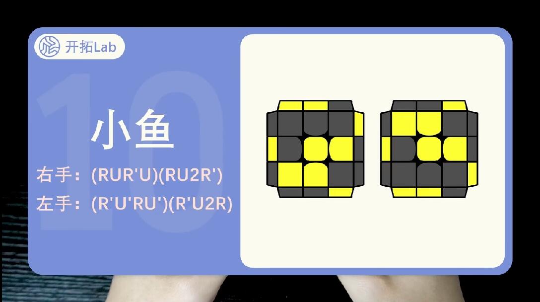 【超简单】两个手法学会所有顶层OLL公式 - 哔哩哔哩