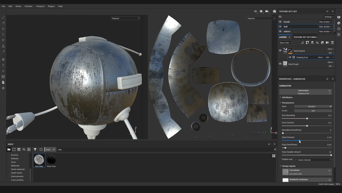 【中文字幕】贴图绘制软件Substance Painter基础教程 - 哔哩哔哩