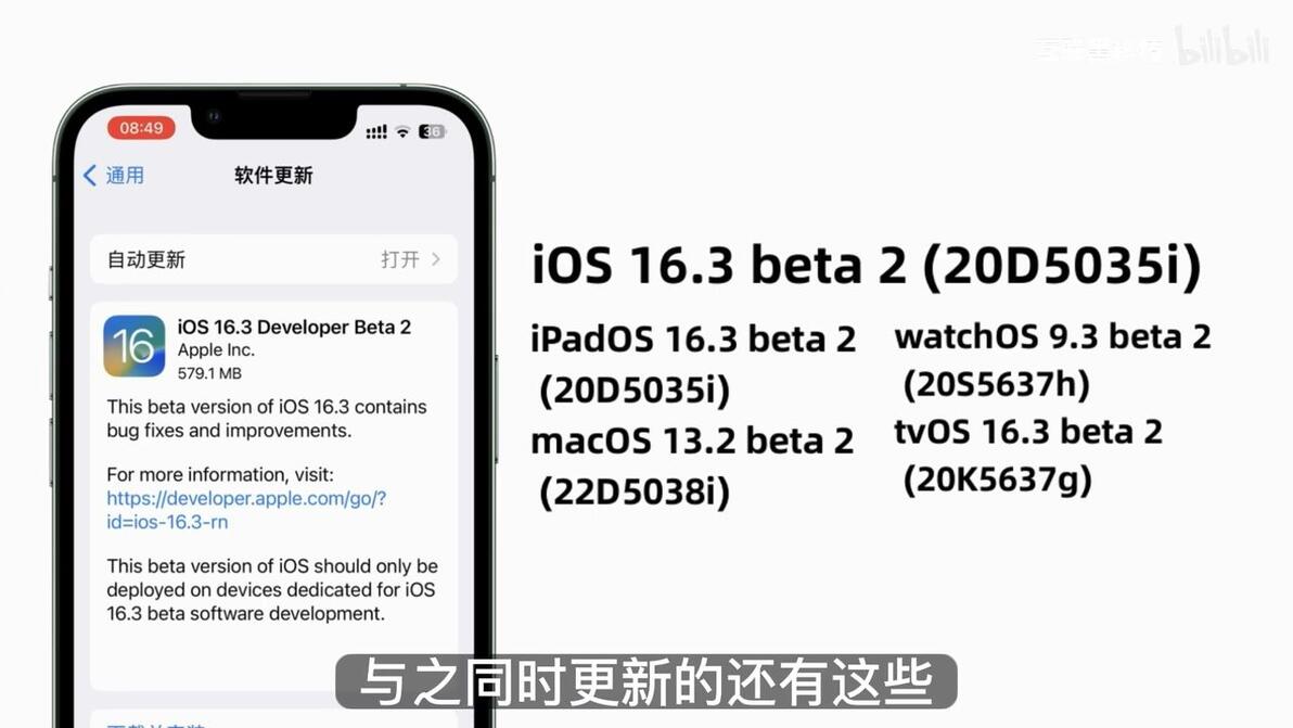 新年首更，iOS16.3beta2发布更新 - 哔哩哔哩