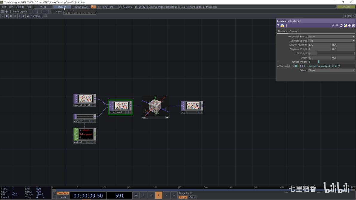 TouchDesigner入门系列——(一) - 哔哩哔哩