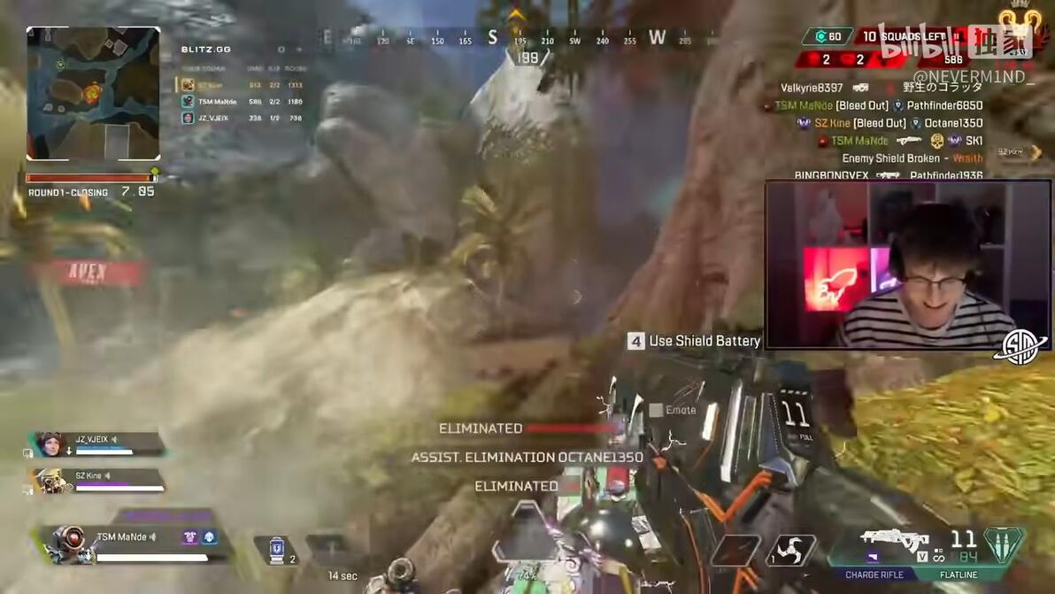 『APEX』顶猎探路者Mande - apex狙神！飞天狙精彩集锦！！ - 哔哩哔哩