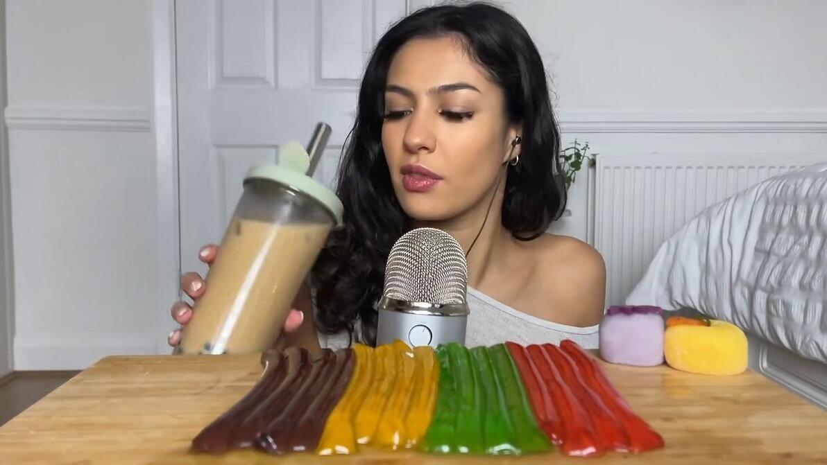 Kitone ☆ 珍珠奶茶、果冻条、果形麻薯团 食音咀嚼音 - 哔哩哔哩