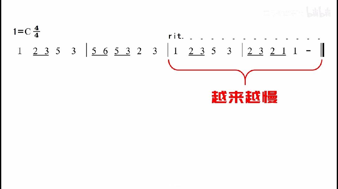 【零基础学音乐·自学乐理】86-速度记号-rit、rall、accel、a... - 哔哩哔哩