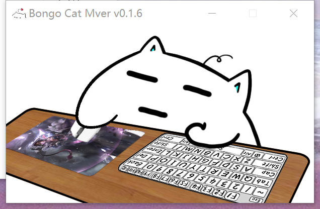 分享带F1-F12功能键的Bongo Cat Mver全键位桌面猫咪代打小猫 - 哔哩哔哩