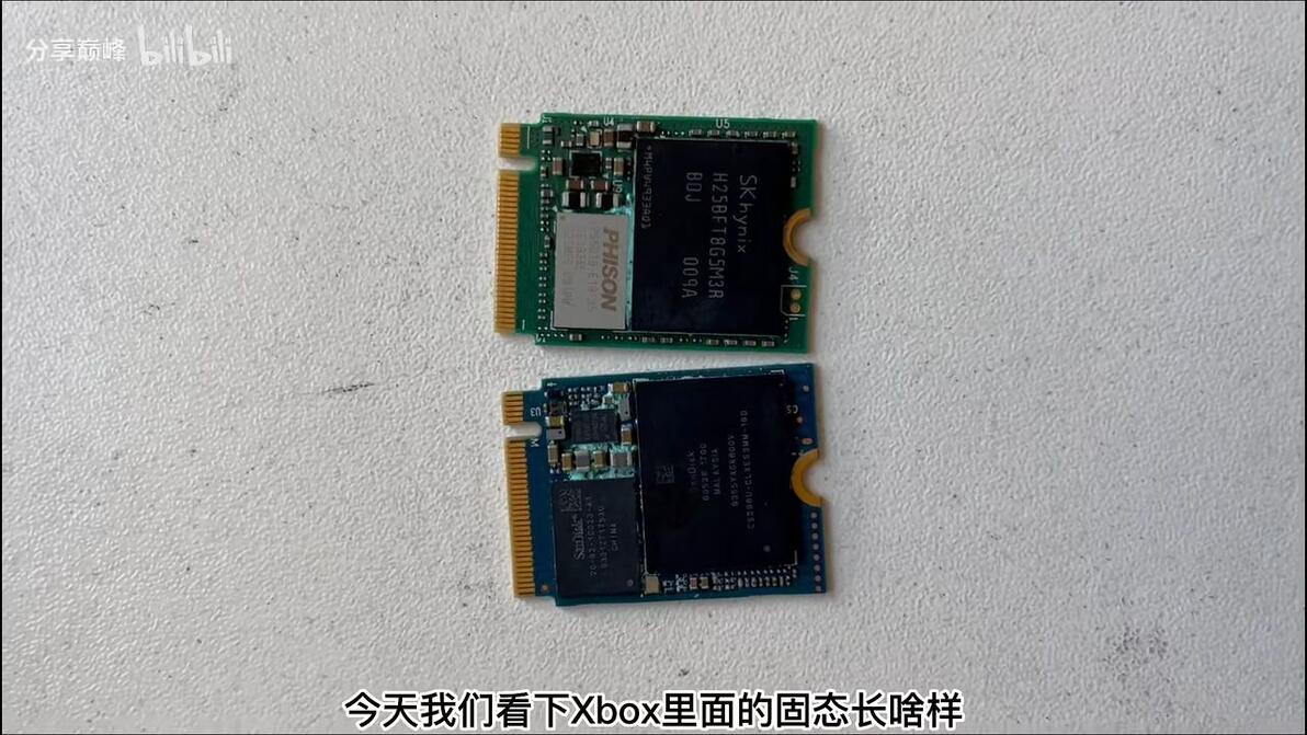 XBOX的固态长啥样？pcie4.0的M.2 2230固态硬盘速度如何？ - 哔哩哔哩