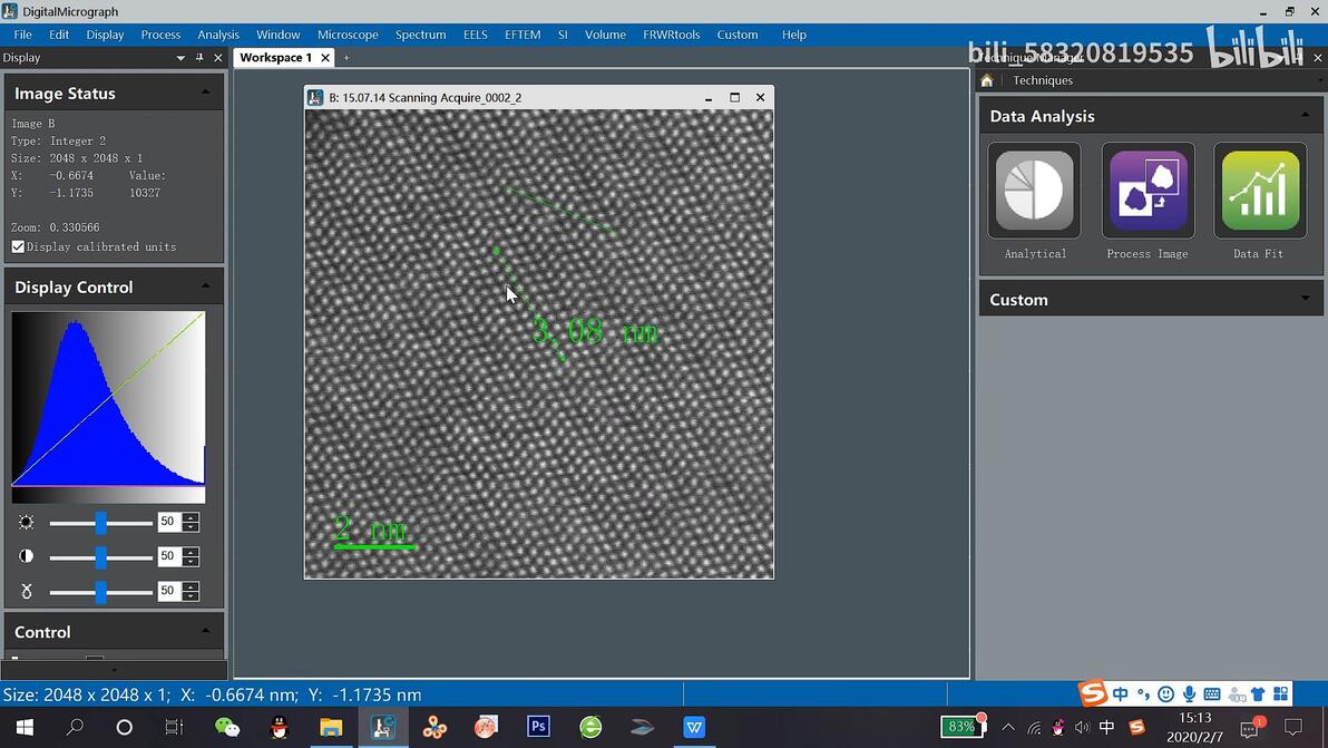 TEM数据分析中不可缺少的软件-DigitalMicrograph - 哔哩哔哩