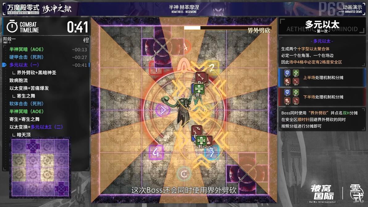 【FF14】万魔殿零式炼净之狱（炼狱之章） 第六层 P6S 被窝国际攻略 - 哔哩哔哩