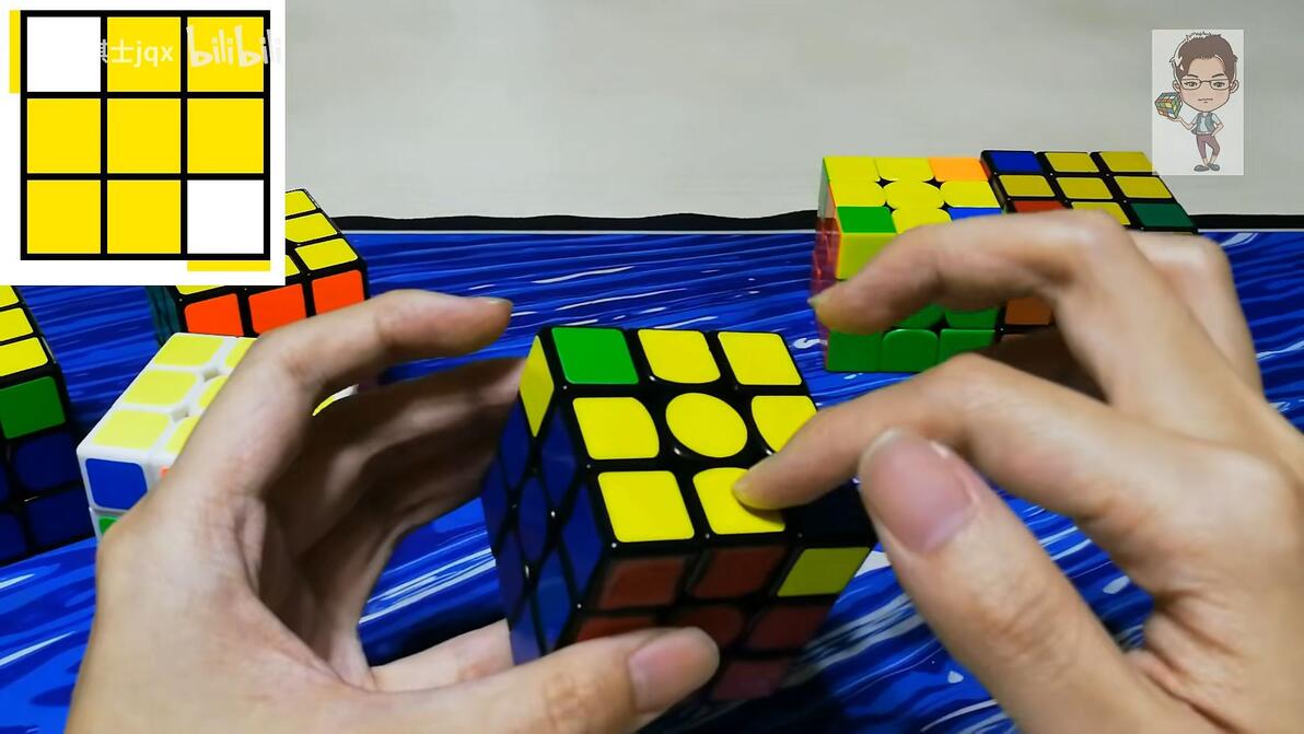 三阶魔方高级方法提速CFOP，全中文，非常适合初学者学习 - 哔哩哔哩