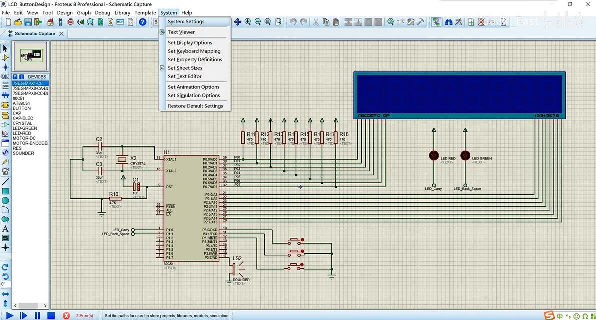 如何解决Proteus仿真未找到“LEDA.MDF” - 哔哩哔哩