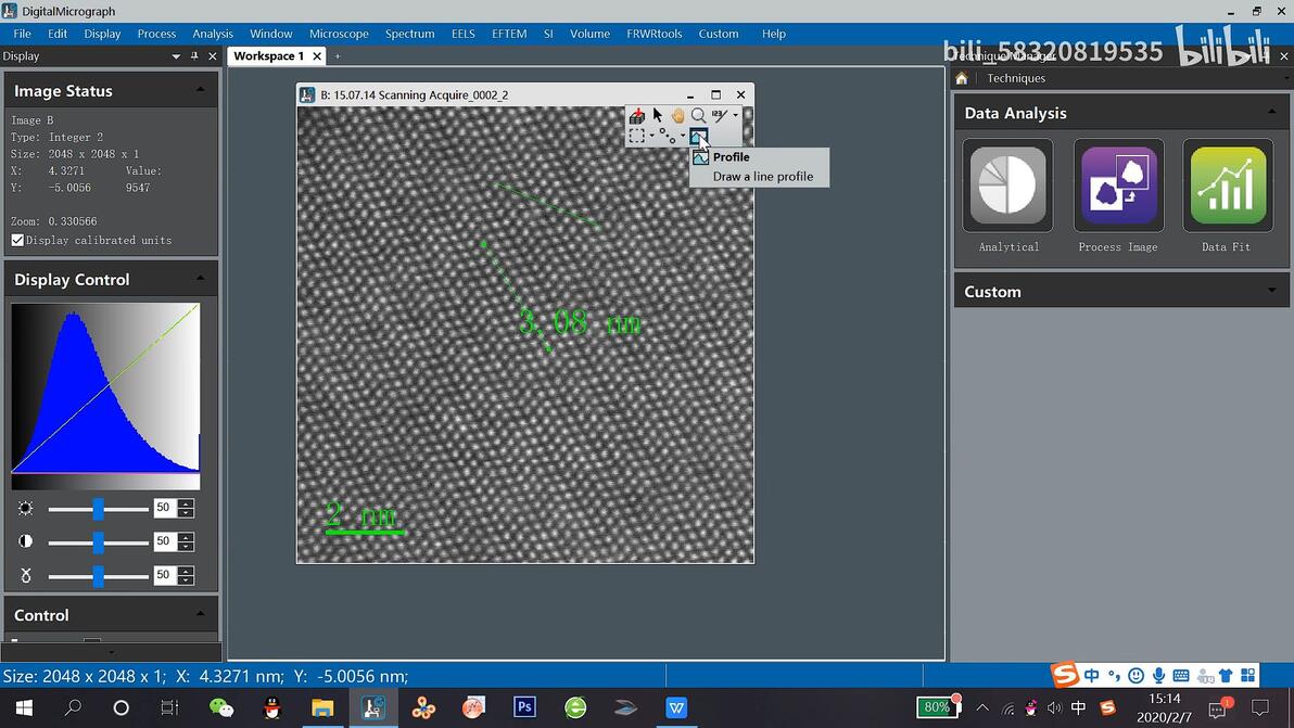 TEM数据分析中不可缺少的软件-DigitalMicrograph - 哔哩哔哩