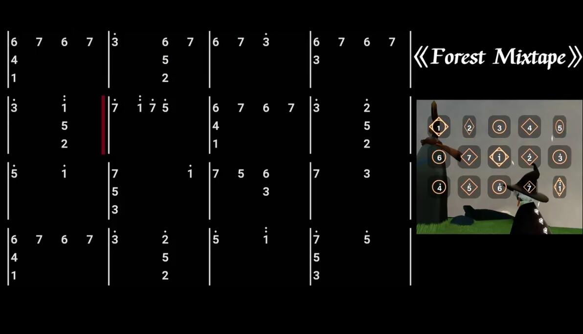 【sky光遇】Forest Mixtape 光遇琴谱 - 哔哩哔哩