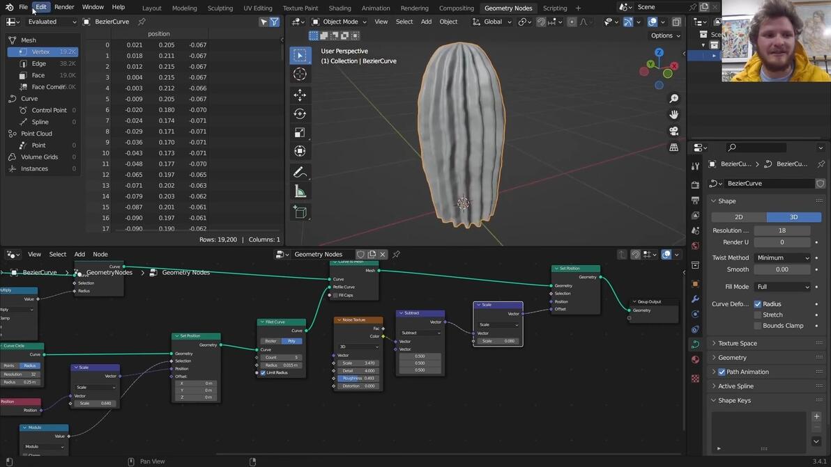 Blender Geometry Nodes - 几何节点基础(反复消化) - 哔哩哔哩