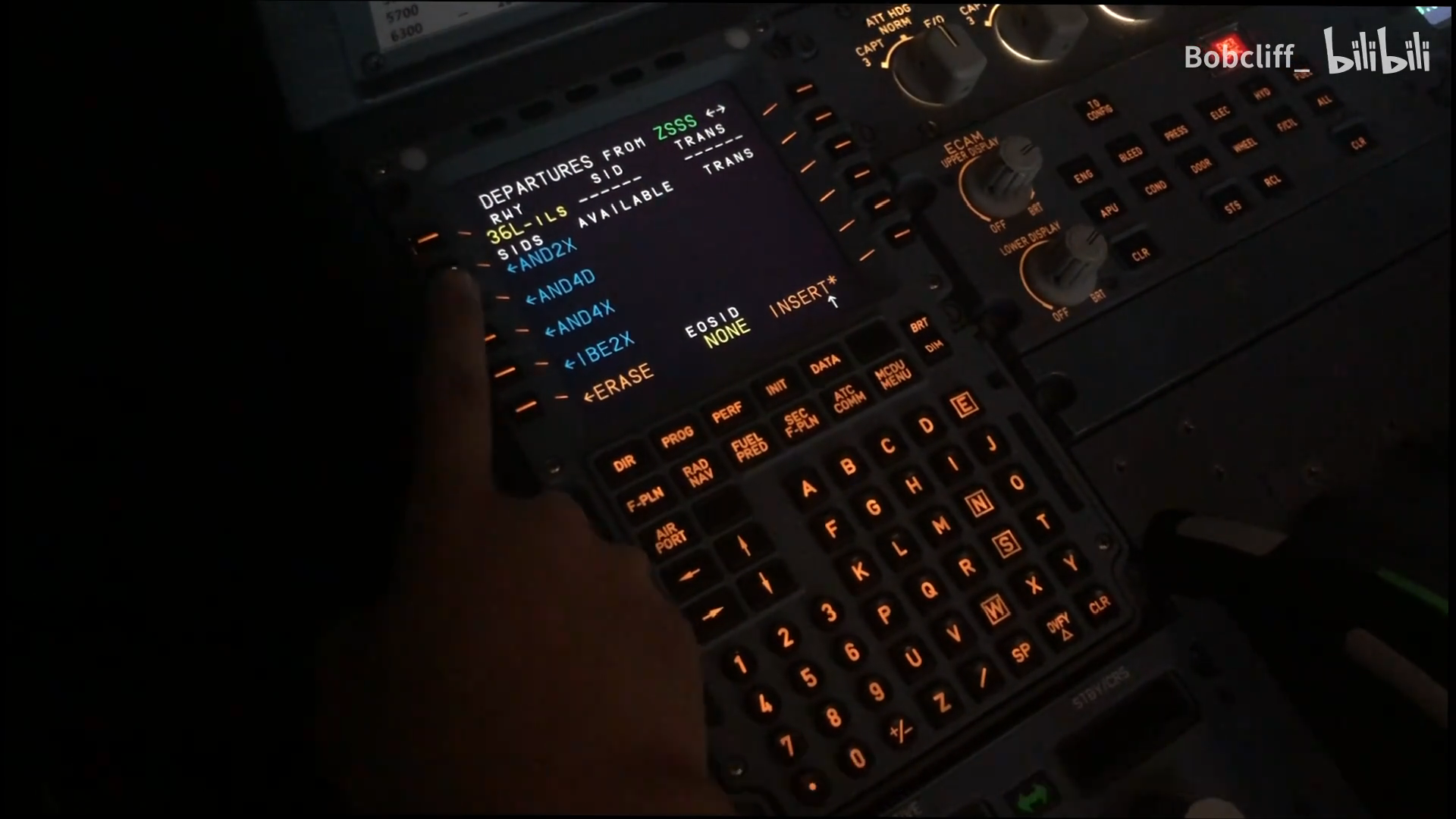 全站最简单最快速MCDU输入教程 手把手教你打计划【飞行时刻VLOG#8】 - 哔哩哔哩