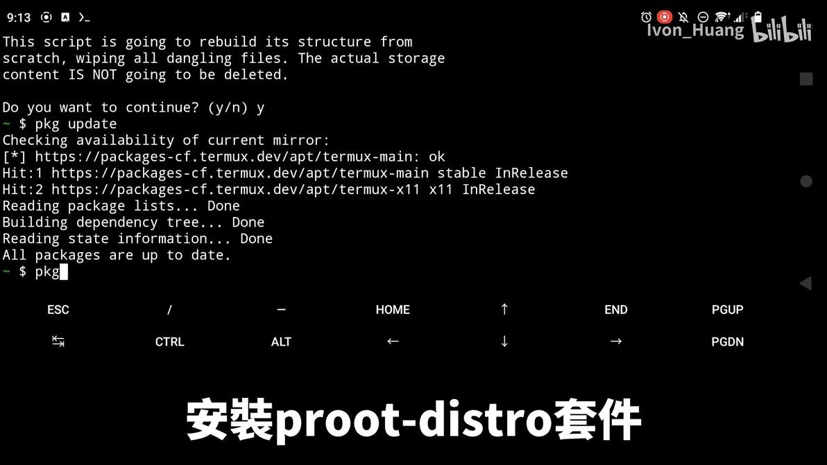 【详细教程】 安卓手机安装Arch Linux ，带图形界面 (Termux P - 哔哩哔哩