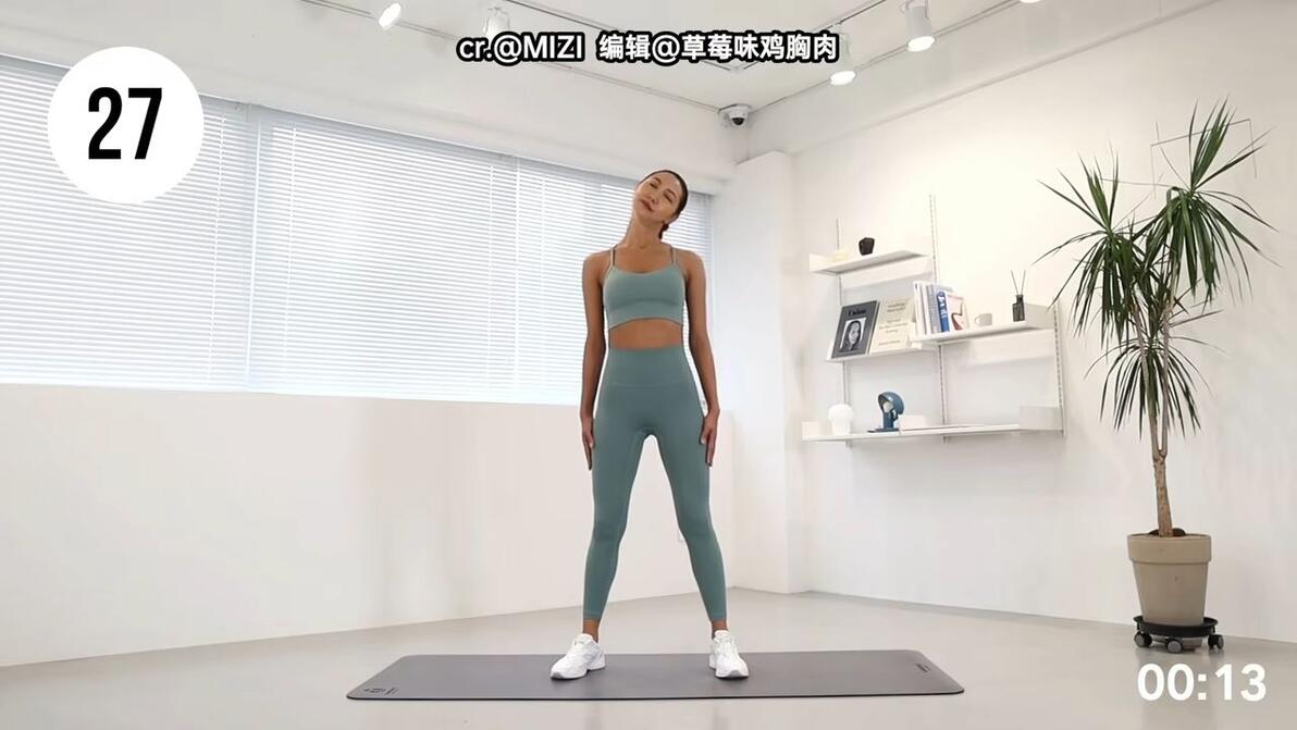 快速放松！10分钟站立全身拉伸运动，健身必备！（MIZI） - 哔哩哔哩