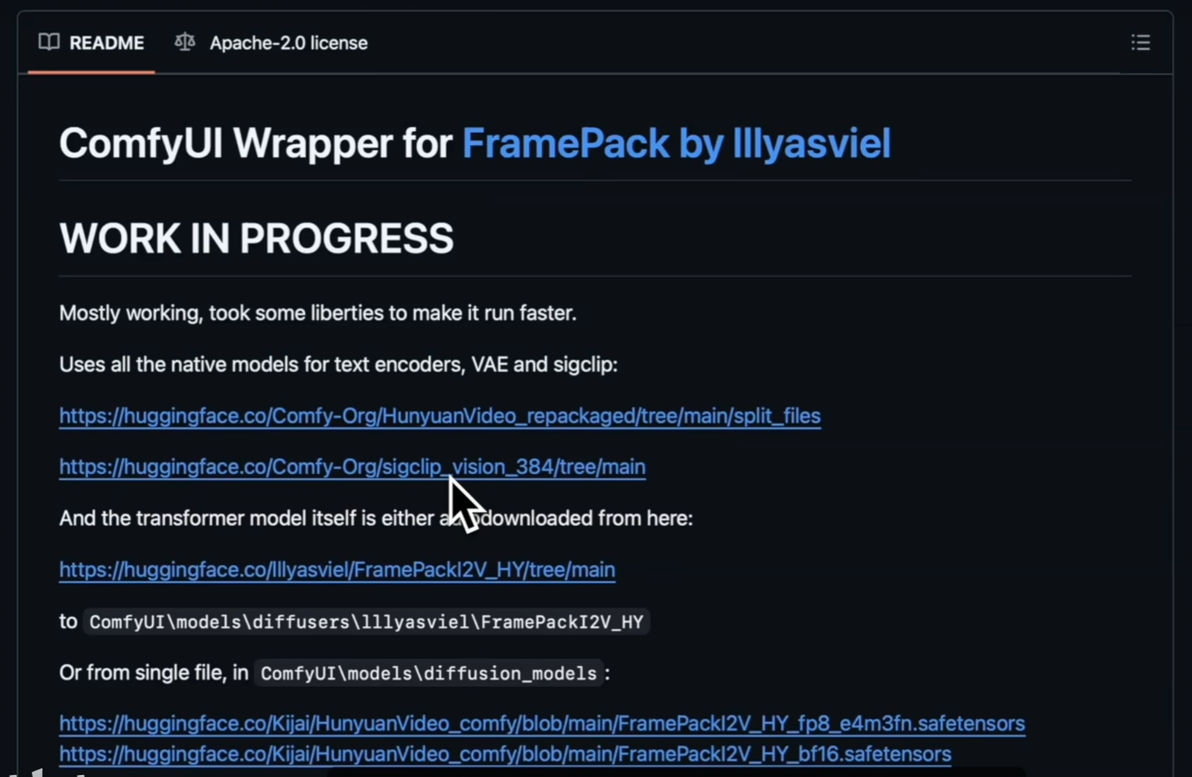 AI视频新王 6GB显卡能跑FramePack Comfyui超强视频插件 - 哔哩哔哩