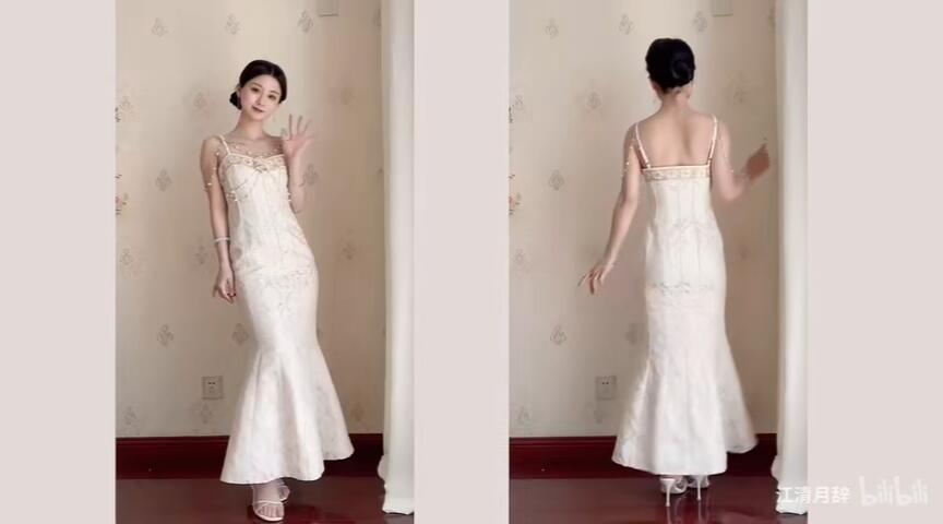 摇曳生姿！坠入深海的人鱼姬！160/45kg 鱼尾裙穿搭分享 - 哔哩哔哩