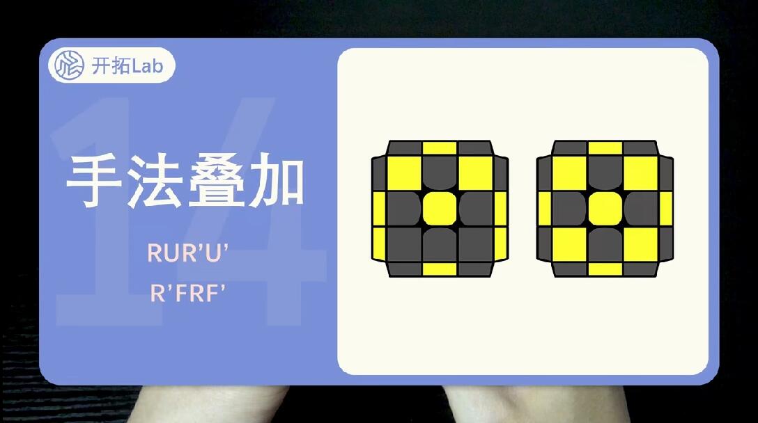 【超简单】两个手法学会所有顶层OLL公式 - 哔哩哔哩