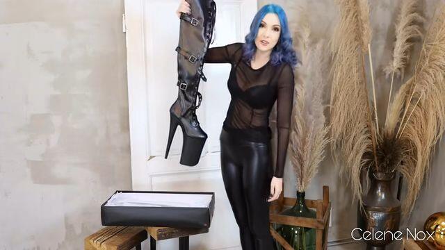 【Celene Nox】4K 挑战：第一次尝试穿着26厘米的高跟鞋走路！ - 哔哩哔哩