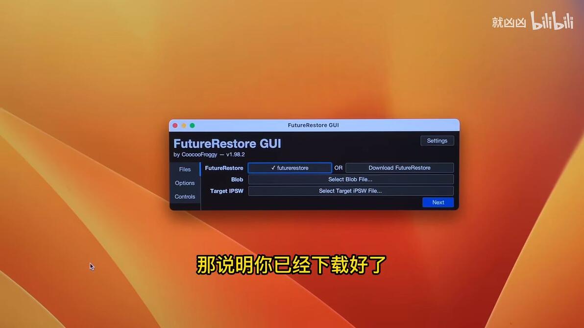 iPHone降级 关闭验证降级 免越狱 futureRestore GUI tr - 哔哩哔哩