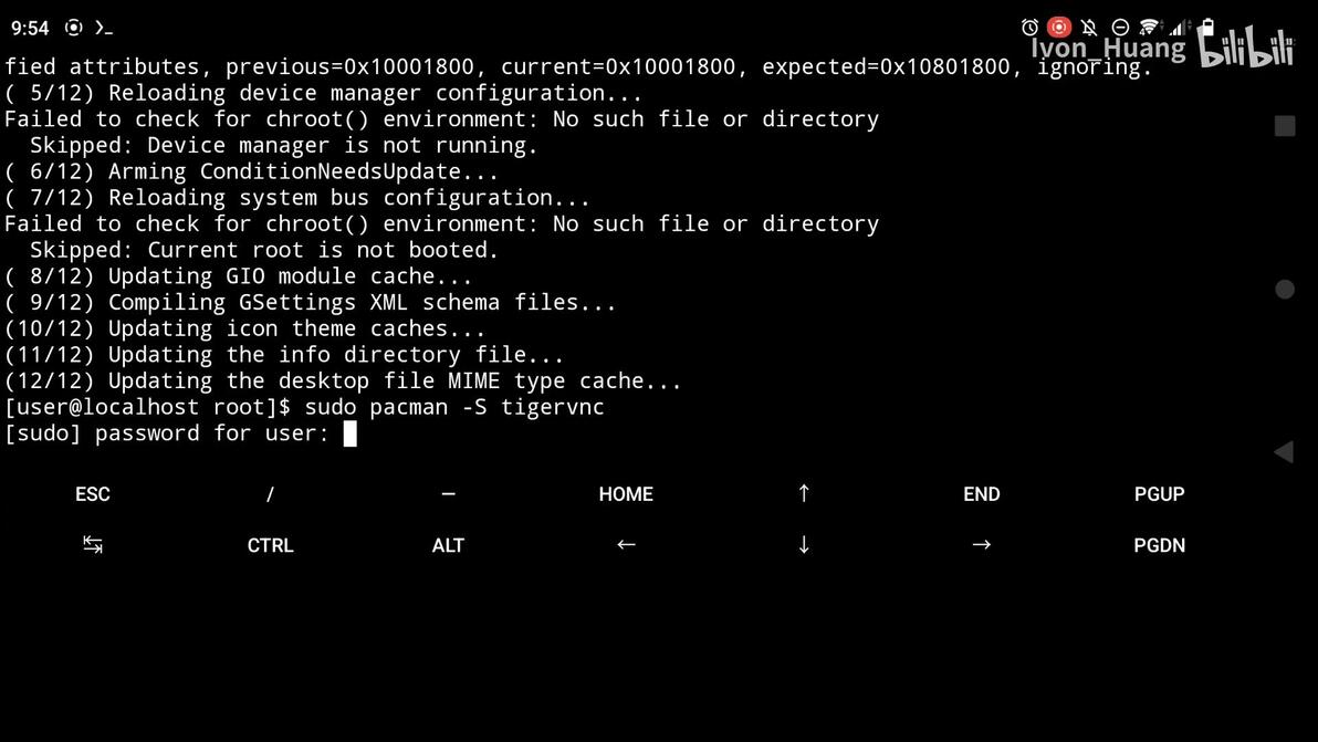 【详细教程】 安卓手机安装Arch Linux ，带图形界面 (Termux P - 哔哩哔哩