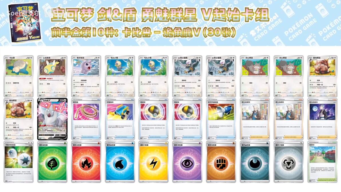 【简中PTCG】7.0预组卡表全面整理！本次随机组合10X10种！剑盾 勇魅群星 - 哔哩哔哩