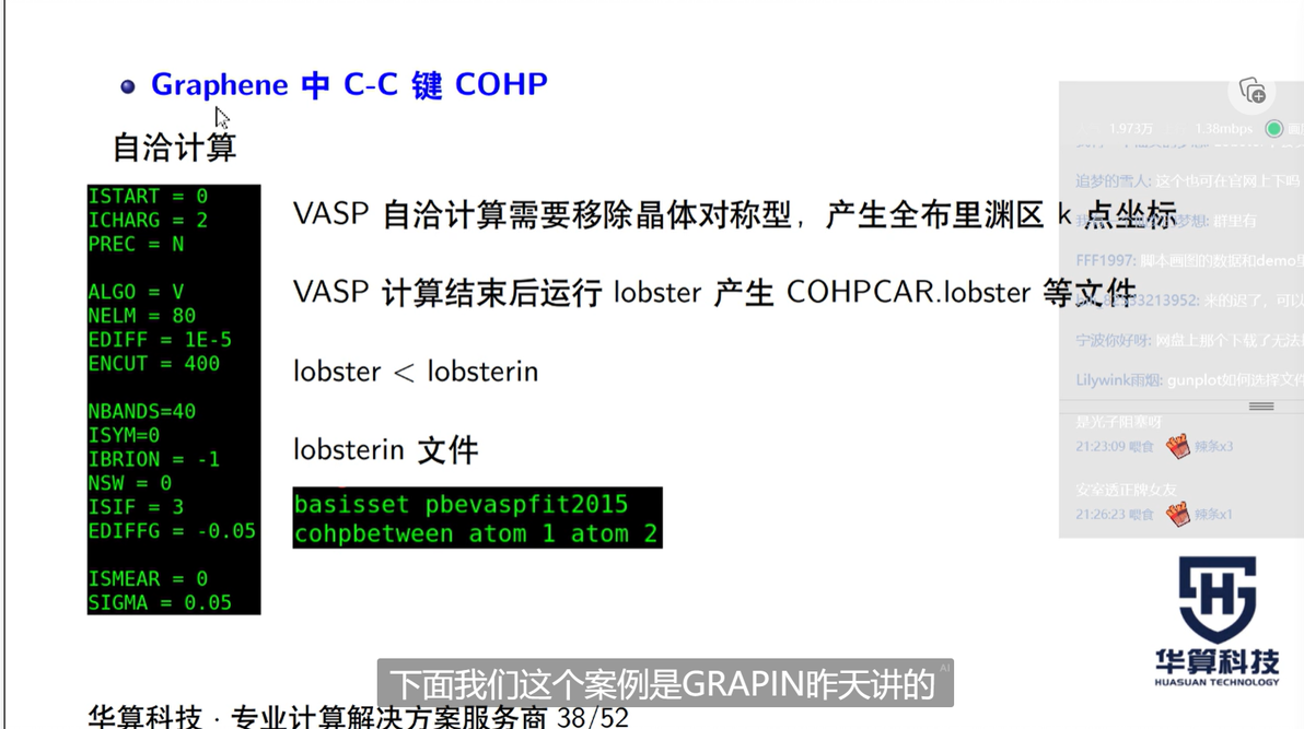【华算科技VASP零基础特训营】专题四：开源软件LOBSTER与数据后处理和Gn - 哔哩哔哩
