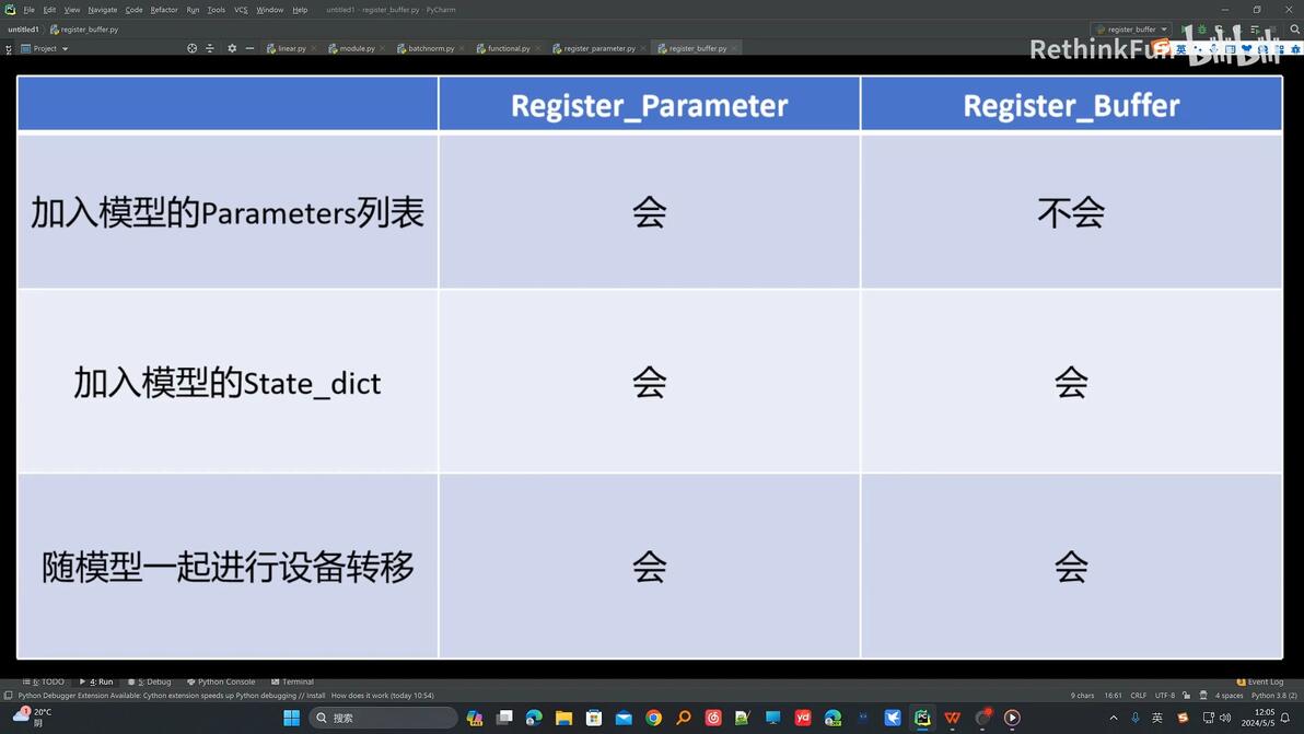 Pytorch里的register_parameter和register_buf - 哔哩哔哩
