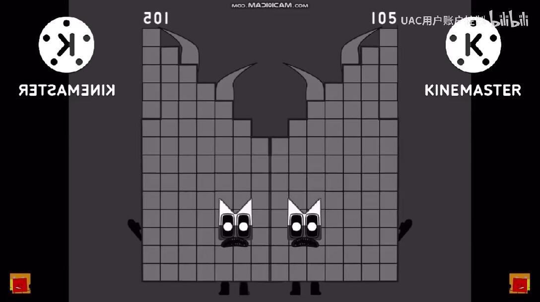 数字方块逐渐扭曲镜像版（1-100000） - 哔哩哔哩