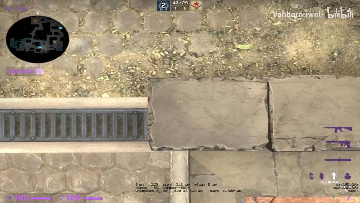 一分钟教你Inferno A1烟雾围城，一枪不开进包点丨【CSGO一分钟套路】# - 哔哩哔哩