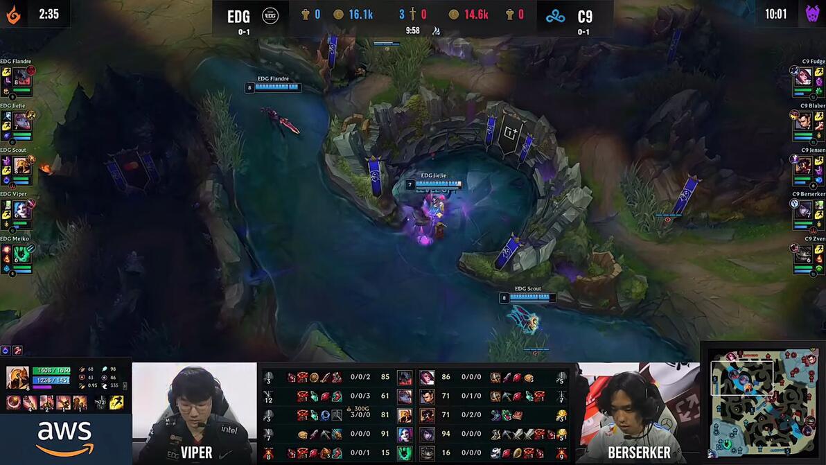 【S12全球总决赛】小组赛 10月9日 EDG vs C9 - 哔哩哔哩