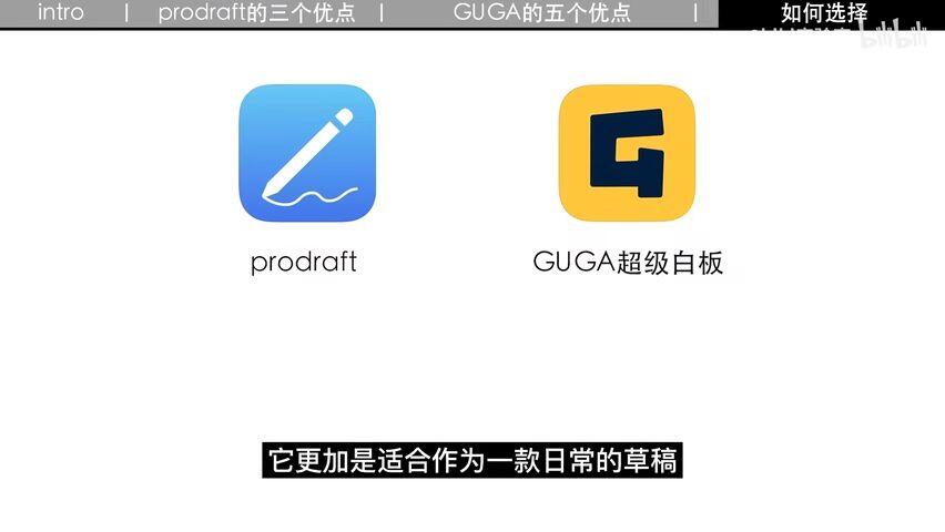 【iPad】GUGA和prodraft 好用无限画布 优缺点测评对比 - 哔哩哔哩
