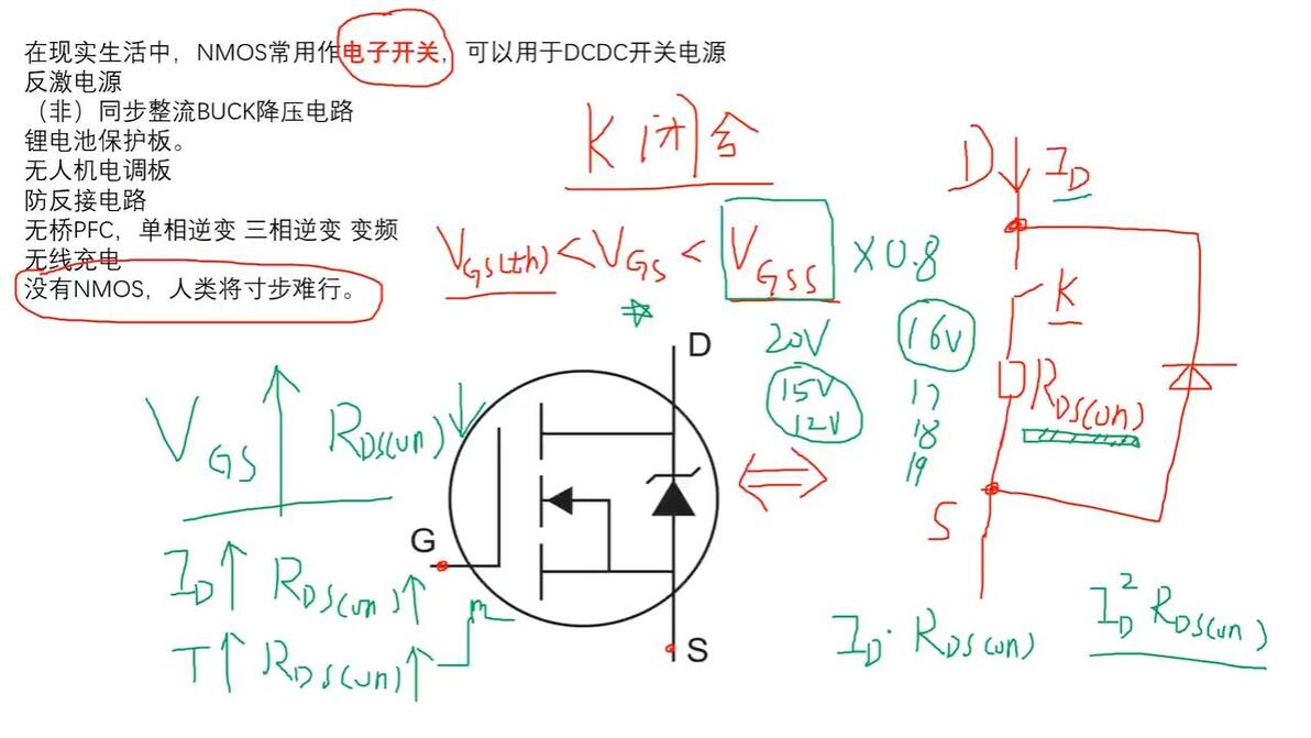 NMOS数据手册详解,NMOS参数,NMOS选型,大疆无人机电调电路分析,屹晶微 - 哔哩哔哩