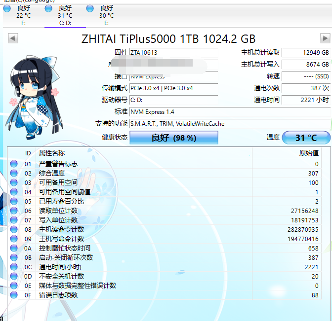 致态TiPlus5000 Smart Tool软件更新最新固件版本实操 - 哔哩哔哩