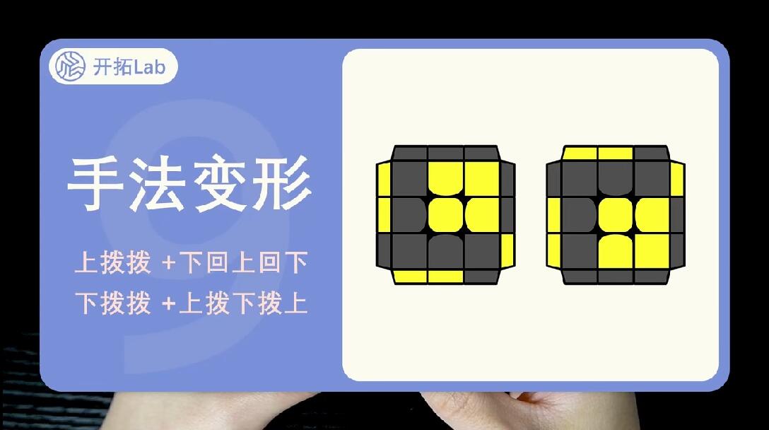【超简单】两个手法学会所有顶层OLL公式 - 哔哩哔哩