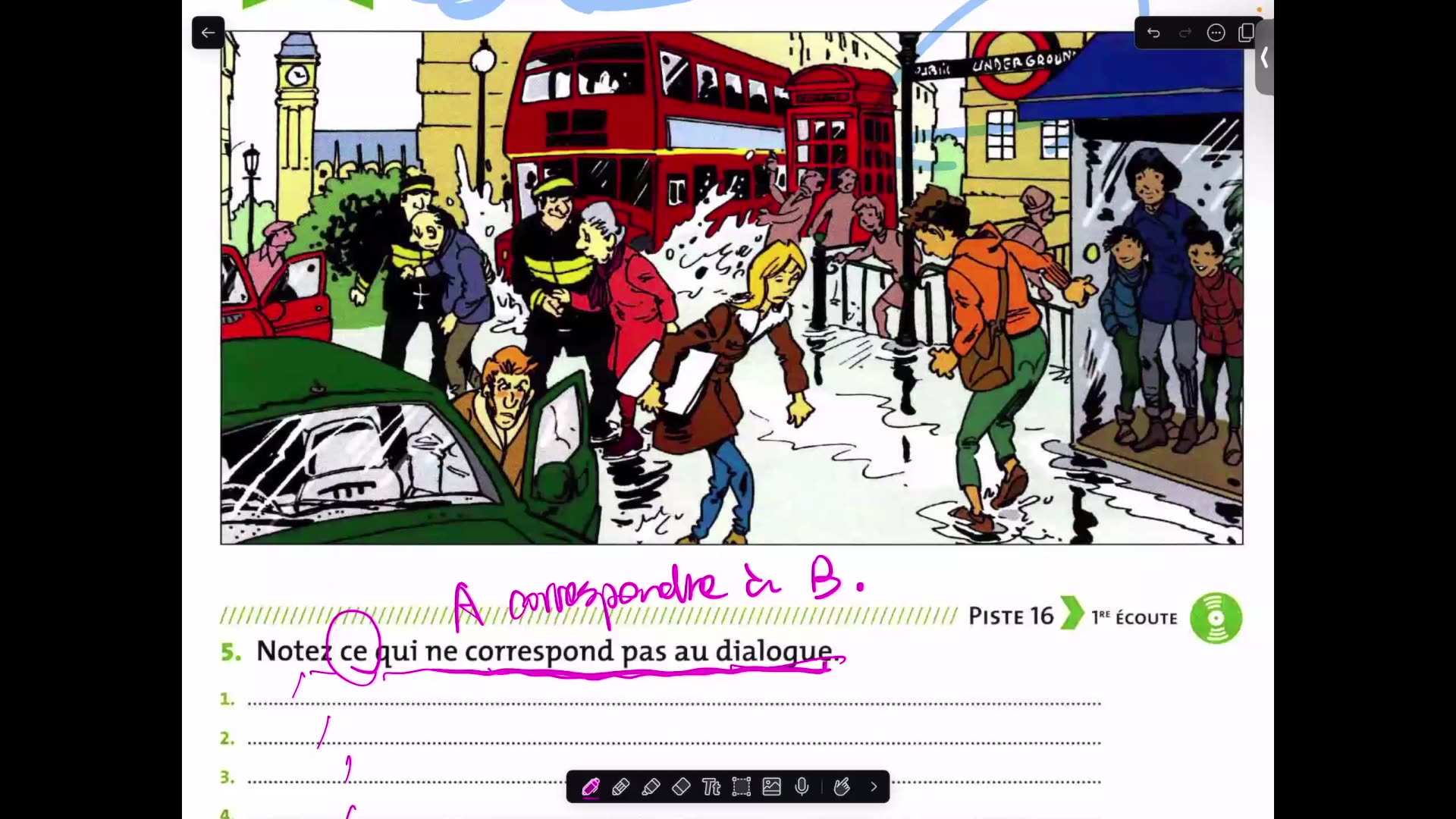 法语听力教材B1阶段专项练习精听精讲_哔哩哔哩_bilibili